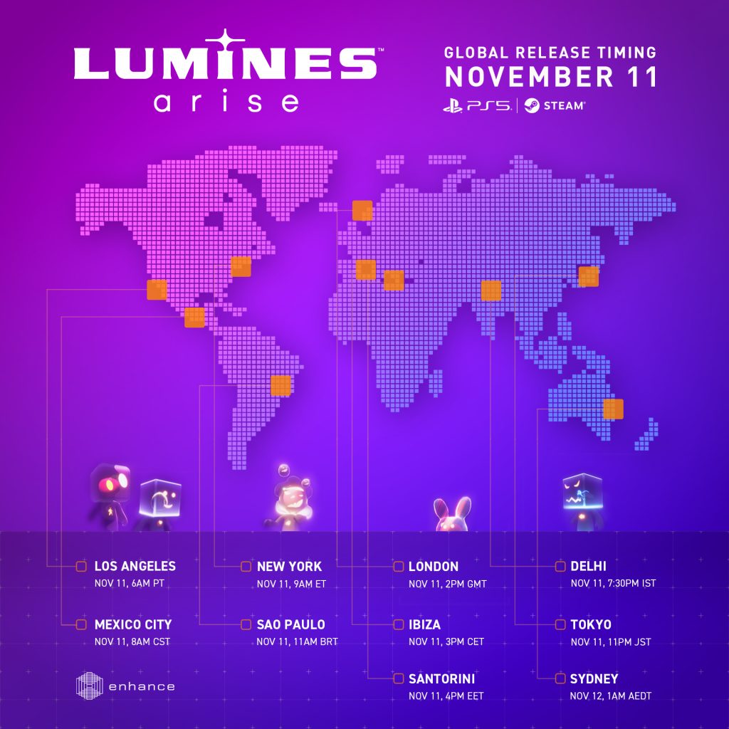 Lumines Arise Worldwide Release Timing For Launch Day
