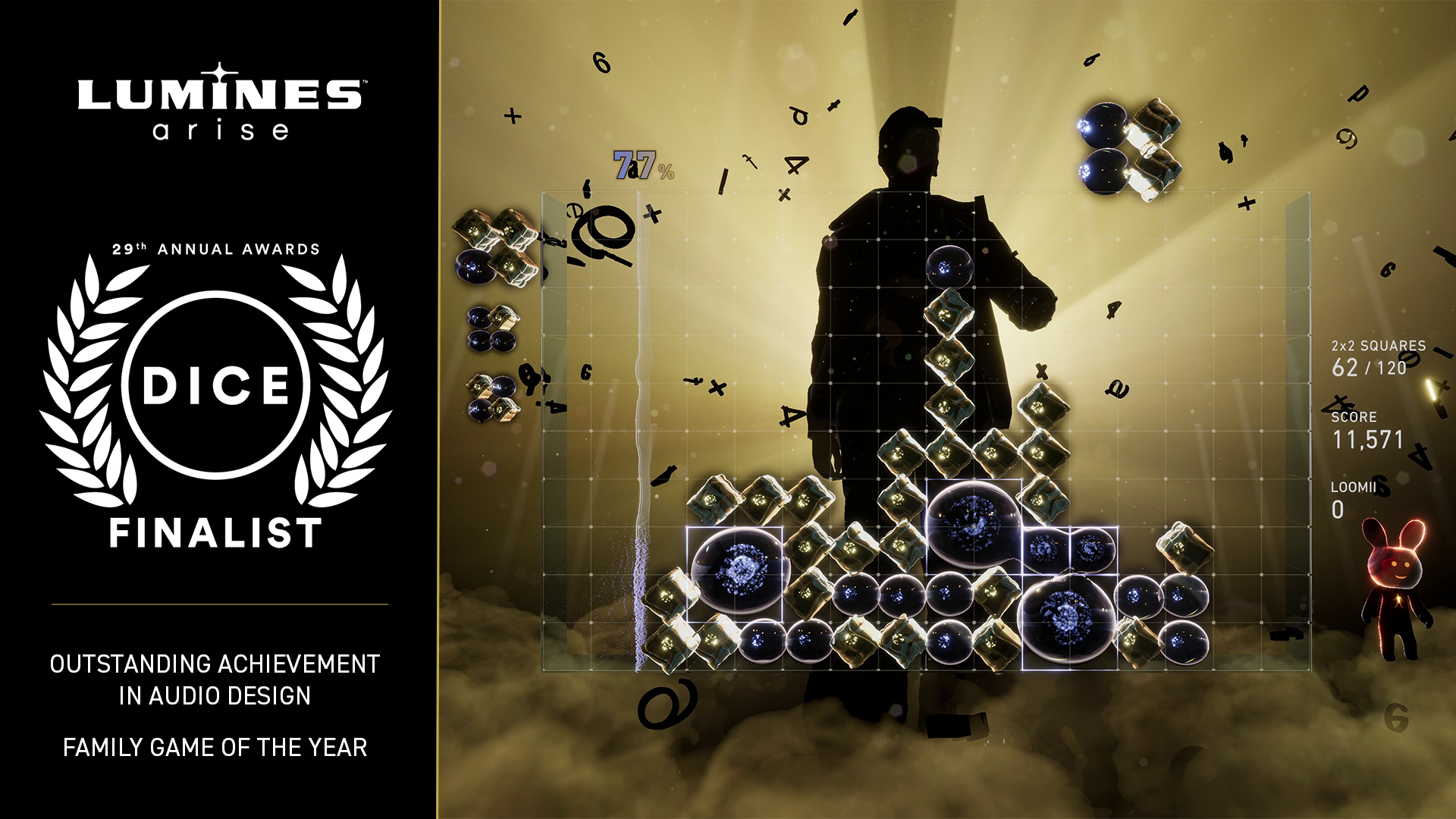 Lumines Arise Nominated For Two Prestigious DICE Awards